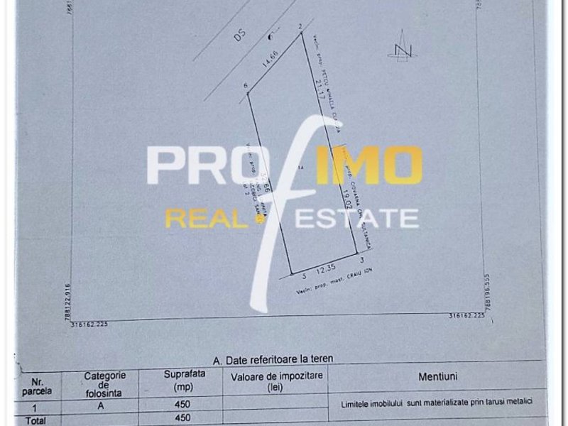 Teren 450mp. intravilan PP+4E / POT 35%, Mamaia Sat pe malul Canalului ...